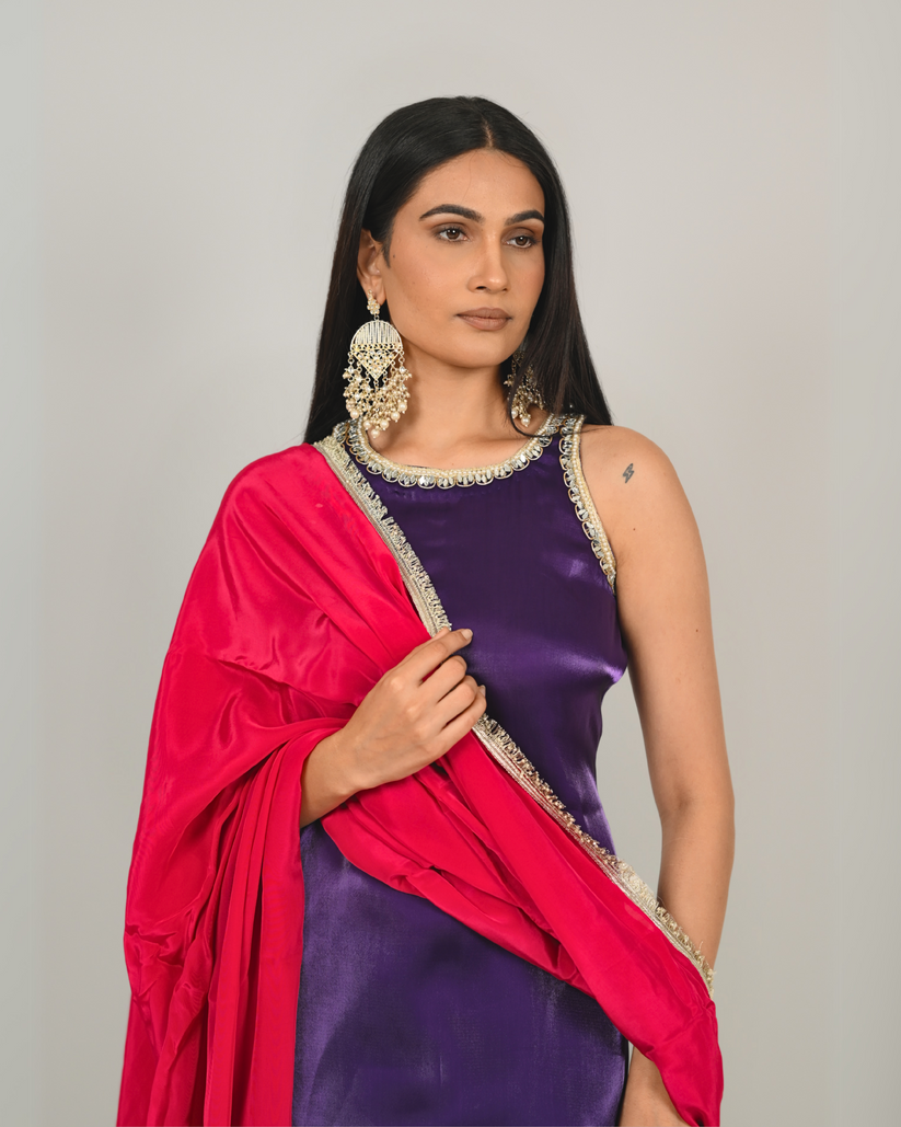 Purple Suit - Tara Set – Label Simran Anand